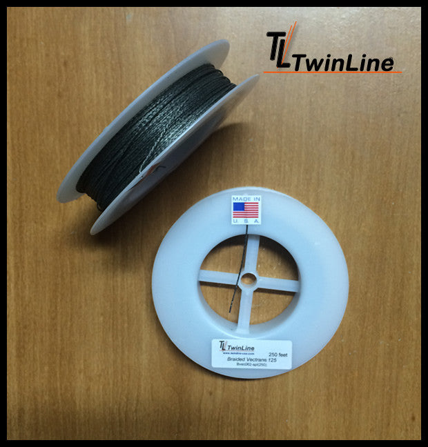 Braided Vectran® 125 - Spools (BLACK)